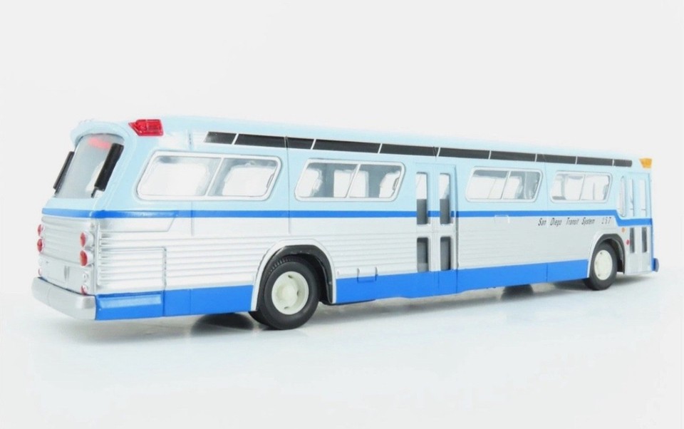 1:50 Scale Corgi 54501 Die-Cast GM 5301 San Diego Transit Fishbowl Bus ...