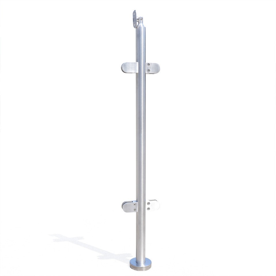 110cm Balustrade Post Balcony Handrail Glass Posts Guardrail Stainless ...