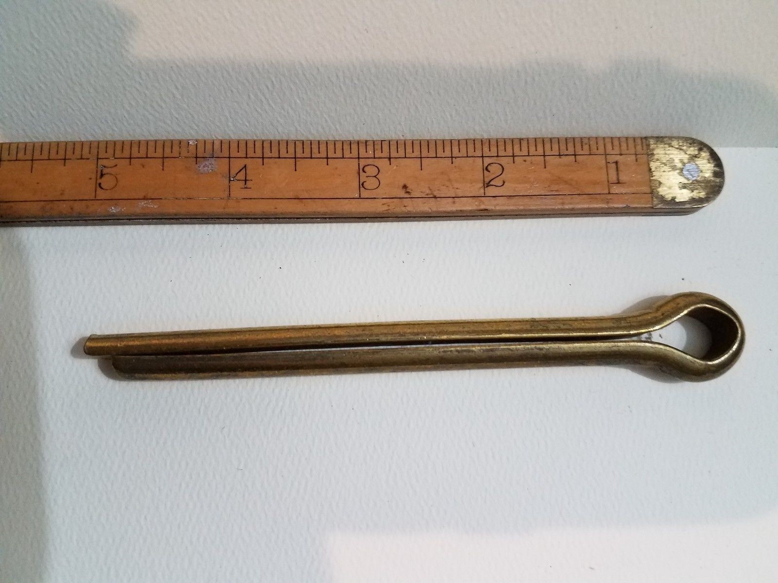 Brass Cotter Key Pin 3/8 X 4" Marine Crafts Keychain Vintage | eBay