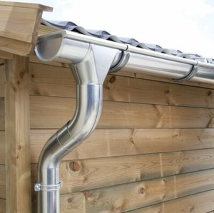 Dachrinne Zink Set viereckige Dächer Dachrinnen Fallrohr Rinnenset ...