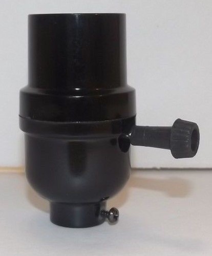 3-WAY TURN KNOB PHENOLIC LAMP SOCKET MEDIUM BASE E26 LAMP PART NEW ...