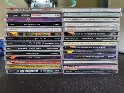 LOT VARIOUS ARTISTS CDs, JOHN MAYER, MINISTRY, ABBA, HEDWIG, DIRE ...