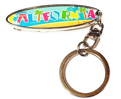 Vintage California Surfboard Bottle Opener Keychain Surfing Souvenir ...