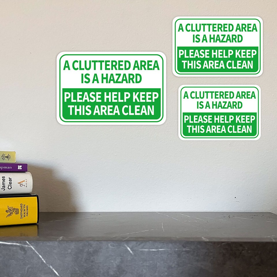 Classic Framed Plus A Cluttered Area Is A Hazard Please Help Keep This ...