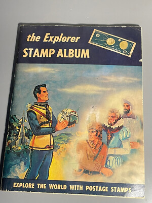 1960 Vintage Explorer Postage Stamp Álbum H E Harris & Co International ...