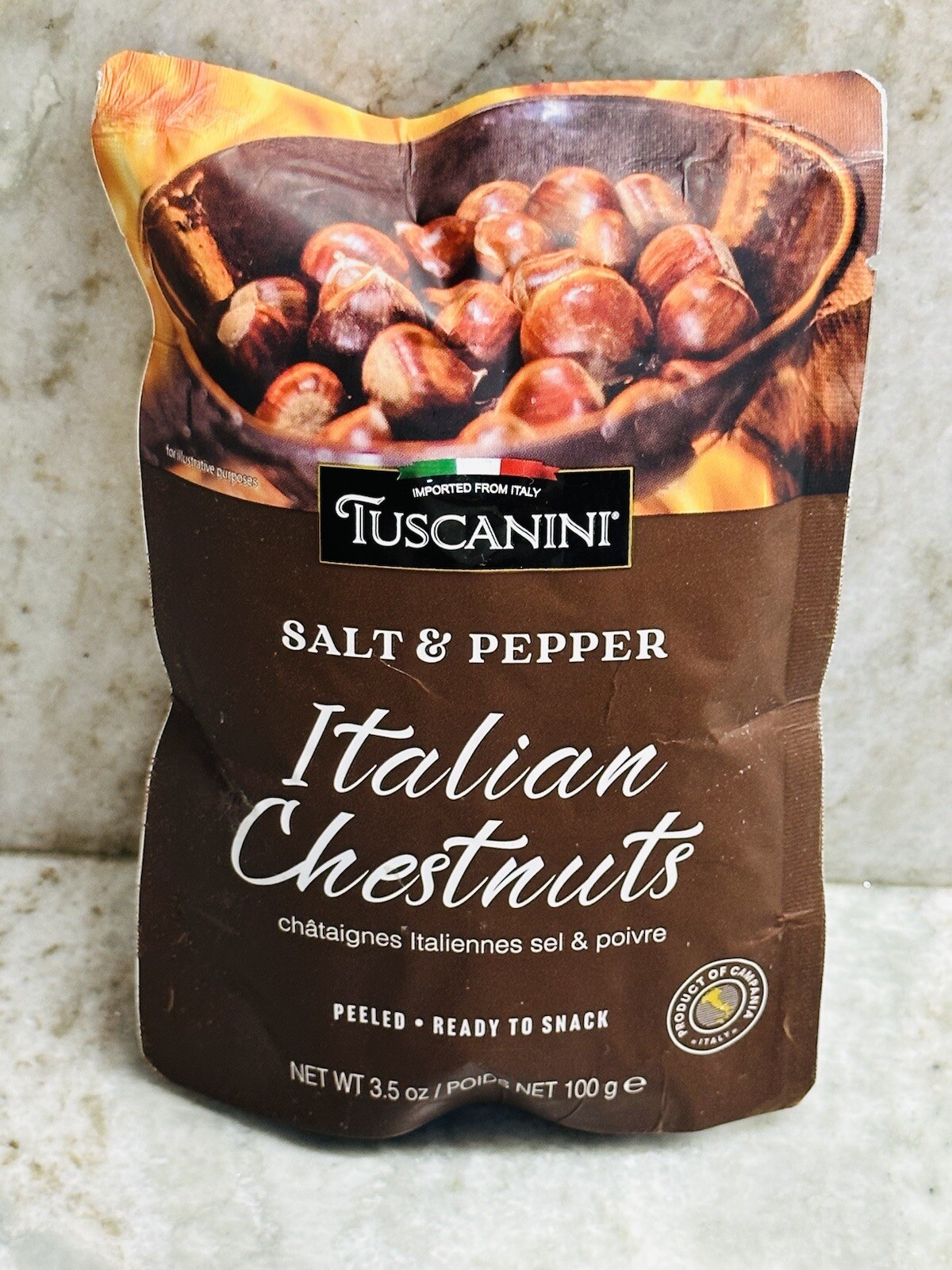 Tuscanini Peeled Ready To Snack Salt/Pepper Italian Chestnuts:3.5oz ...