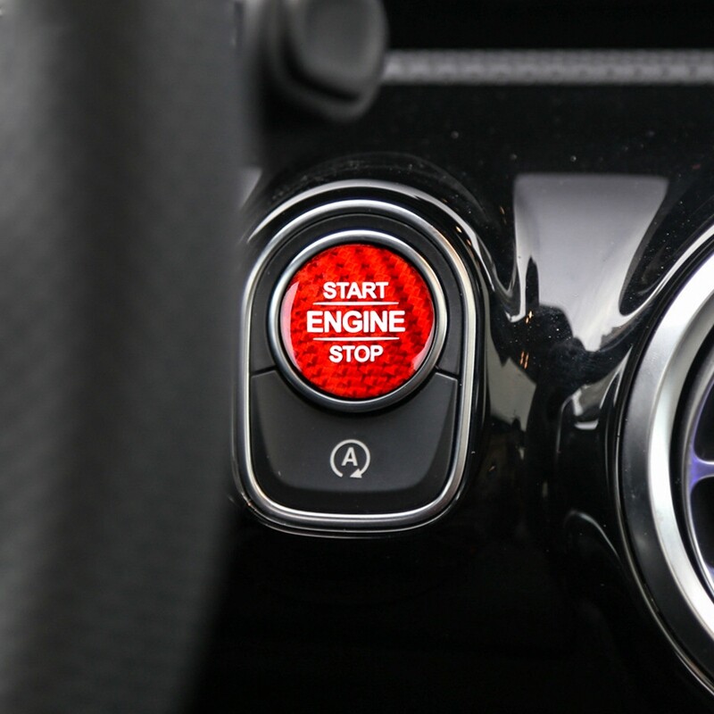 Carbon Fiber Engine Start Button Sticker For W177 X247 W247 W1677655 | eBay