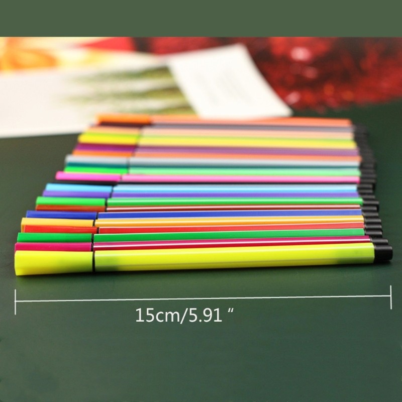 12 Color Water Color Pencil Water-based Watercolor Pen Non-toxic ...