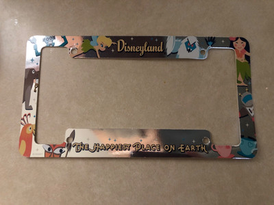 New Disneyland DLR Retro License Plate Frame 50th Anniversary DFC | eBay