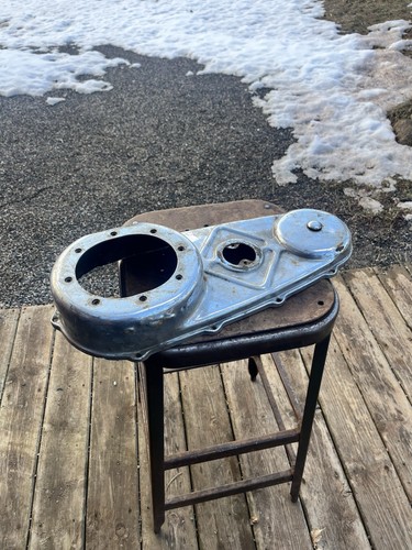 TM1 Harley Knucklehead Flathead Panhead Outer Primary Cover Oem Chrome ...