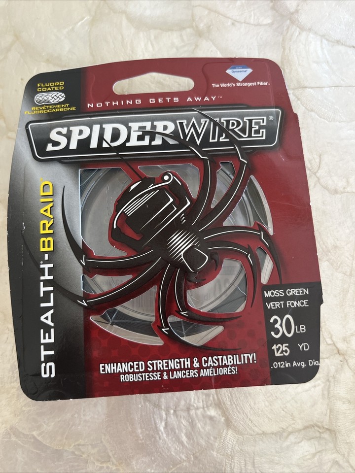 SpiderWire Stealth Braid 30lb 125yd Fishing Line Moss Green | eBay