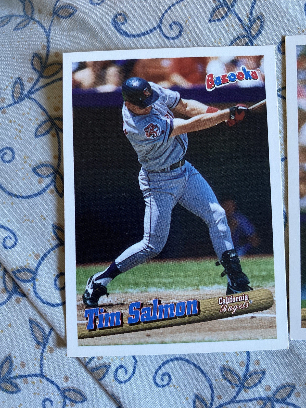 Set Of 2 -Bazooka Bubblegum Baseball Vards Don Mattingly & Tim Salmon ...