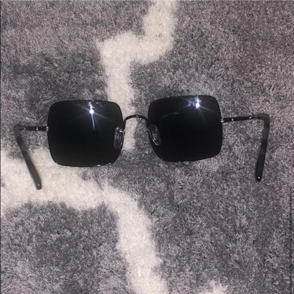 Ray-Ban Square 1971 Classic Men's Sunglasses - Gold Frame with Green ...