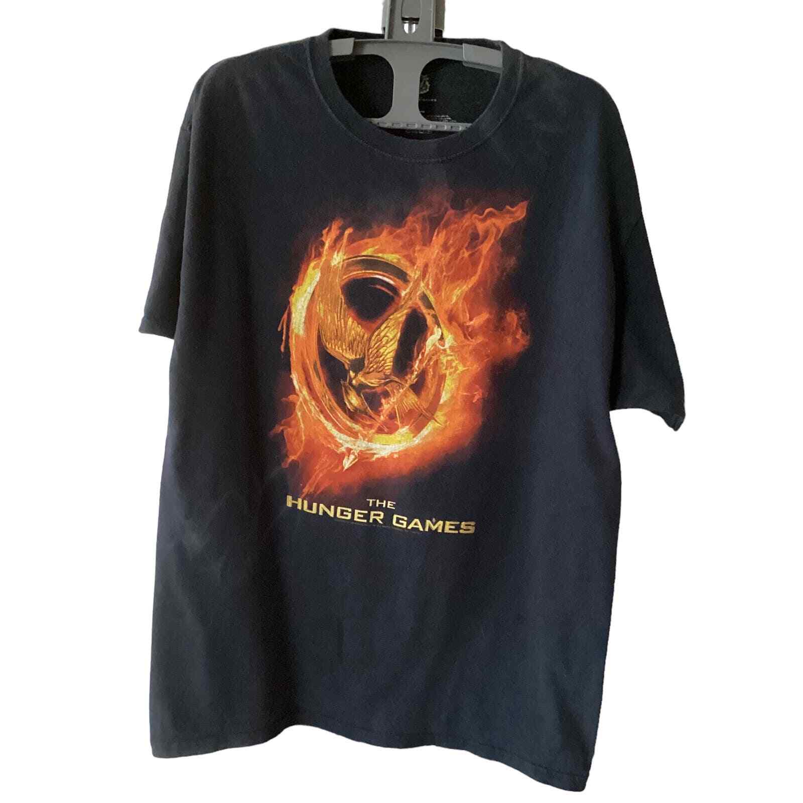 The Hunger Games Catching Fire Promo Graphic Tee Size… - Gem