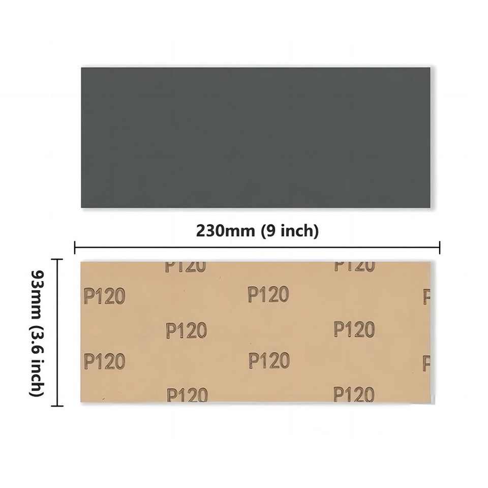 Wet Dry Sandpaper 80-3000 Sand Paper Sheets for Wood Metal Automotive ...