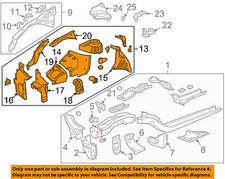 Gm Oem-front Fender Apron Panel Cover Right 22833313