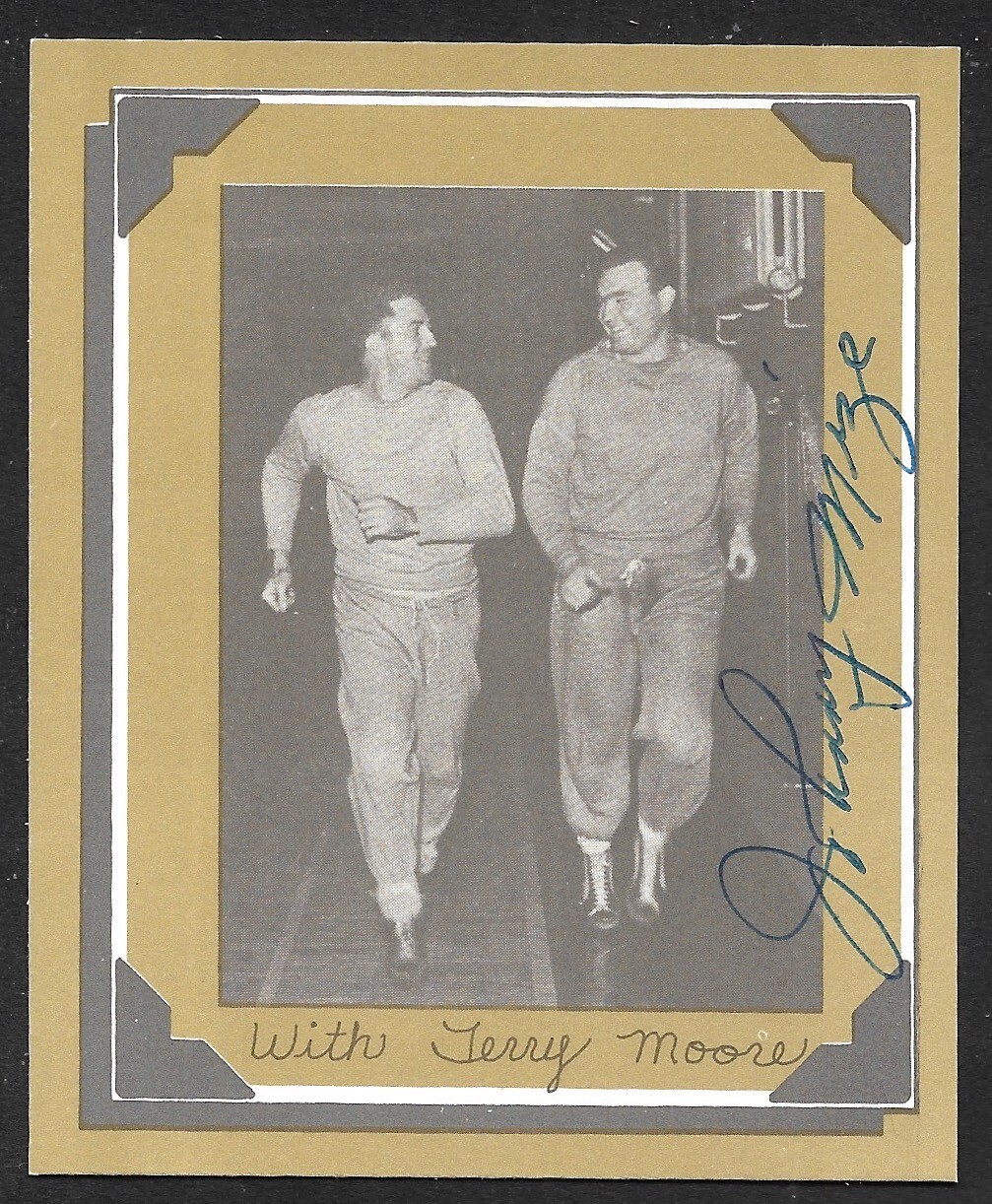 1977 DOUGLAS Johnny Mize Story WITH TERRY MOORE SIGNED AUTOGRAPH AUTO ...
