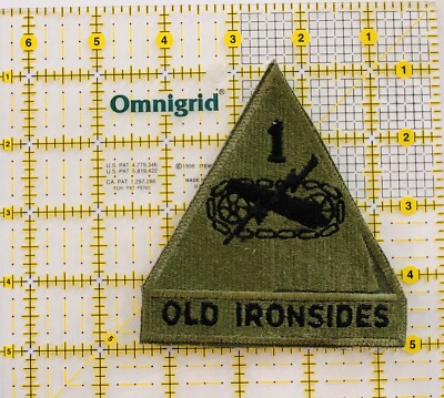 US Army 1st Armored Division OLD IRONSIDES Patch Armor Tank Patch | eBay