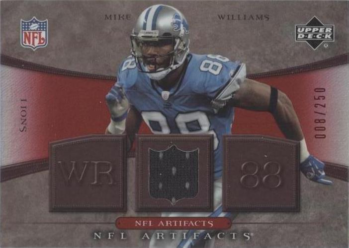 2007 Upper Deck Artifacts - Nfl Artifacts Mike Williams #NFL-MW Red ...