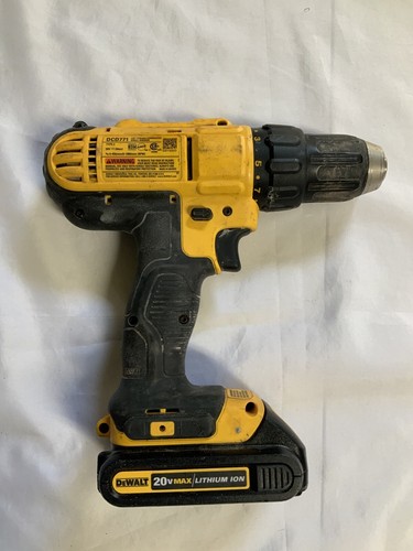 Dewalt DCD771 20V MAX Cordless 1/2 inch Compact Drill Driver with ...