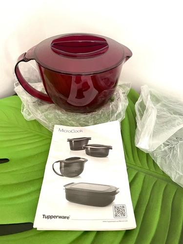 Tupperware Micro Cook Pitcher Microwave Safe Jug Red NEW | eBay