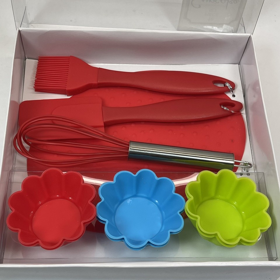 Silicone Cupcake Baking Set Essential Tools For Everyday Baking Kitchen ...