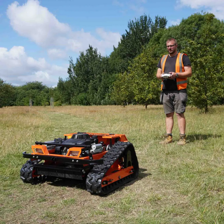 Remote Control Petrol Lawn Mower 7hp Crawler Track Mower NS-550 | eBay UK