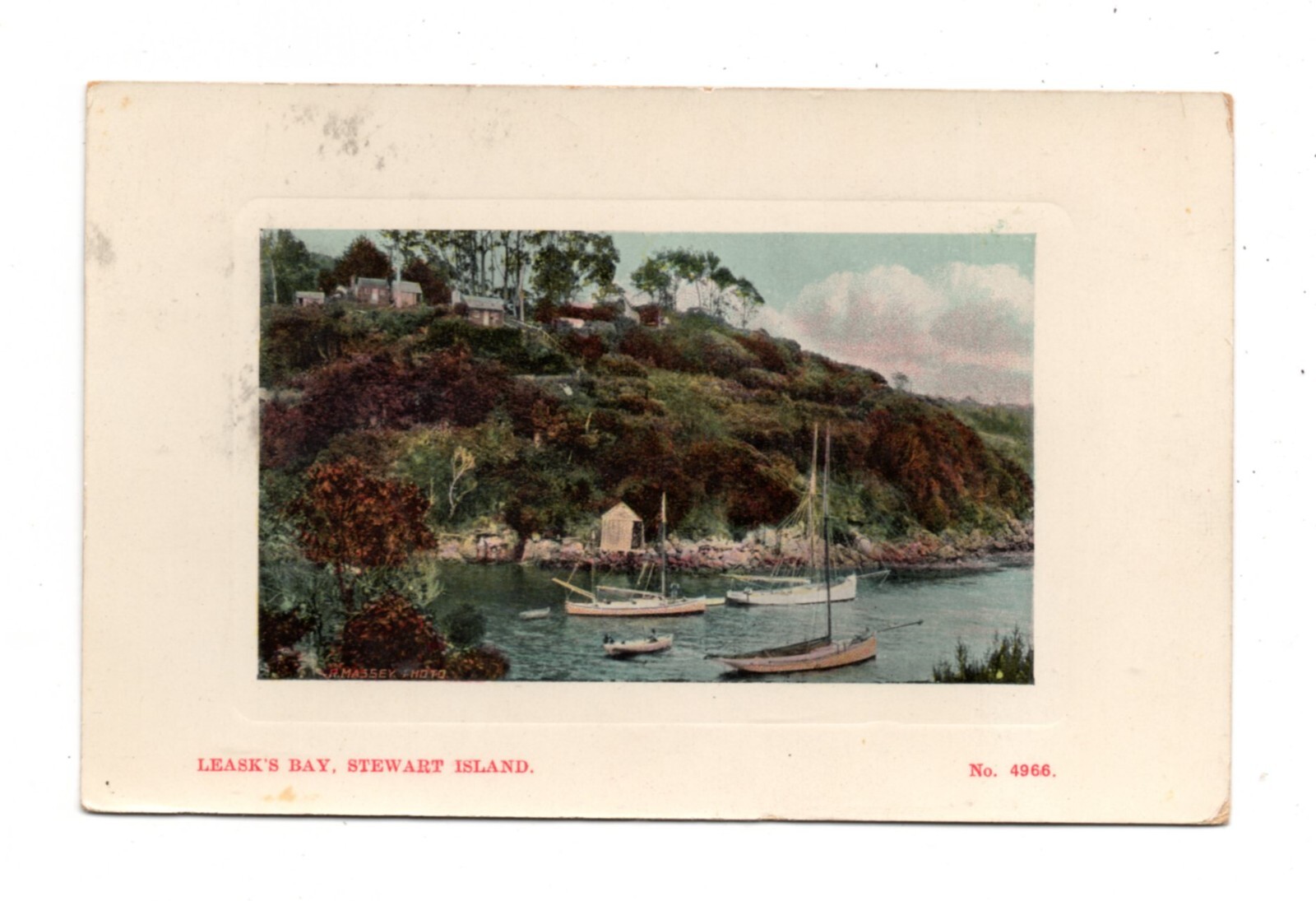 STEWART ISLAND, NZ ~ LEASK'S BAY OVERVIEW, BOATS ~ used 1909 | eBay