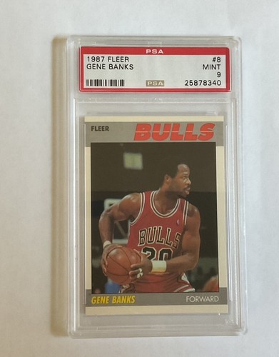 1987 FLEER BASKETBALL # 8 GENE BANKS PSA 9 MINT | eBay