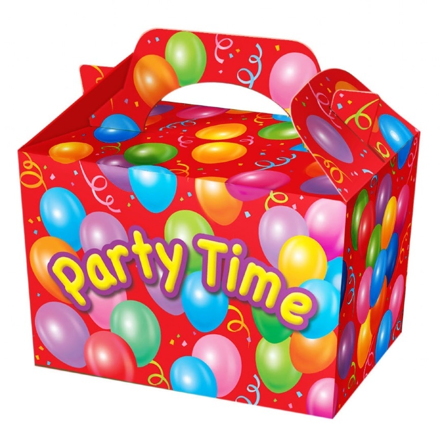 200 x Party Food Boxes Childrens Kids Themed Carry Meal Box Birthday ...