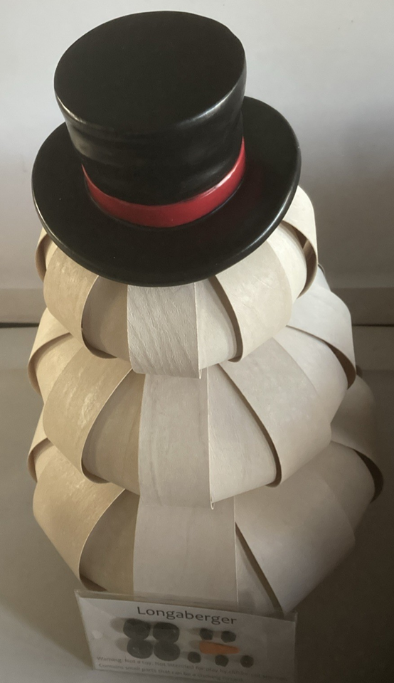 Longaberger 2012 Large Top Hat Snowman- NIB-SHIPS FREE!!! | eBay