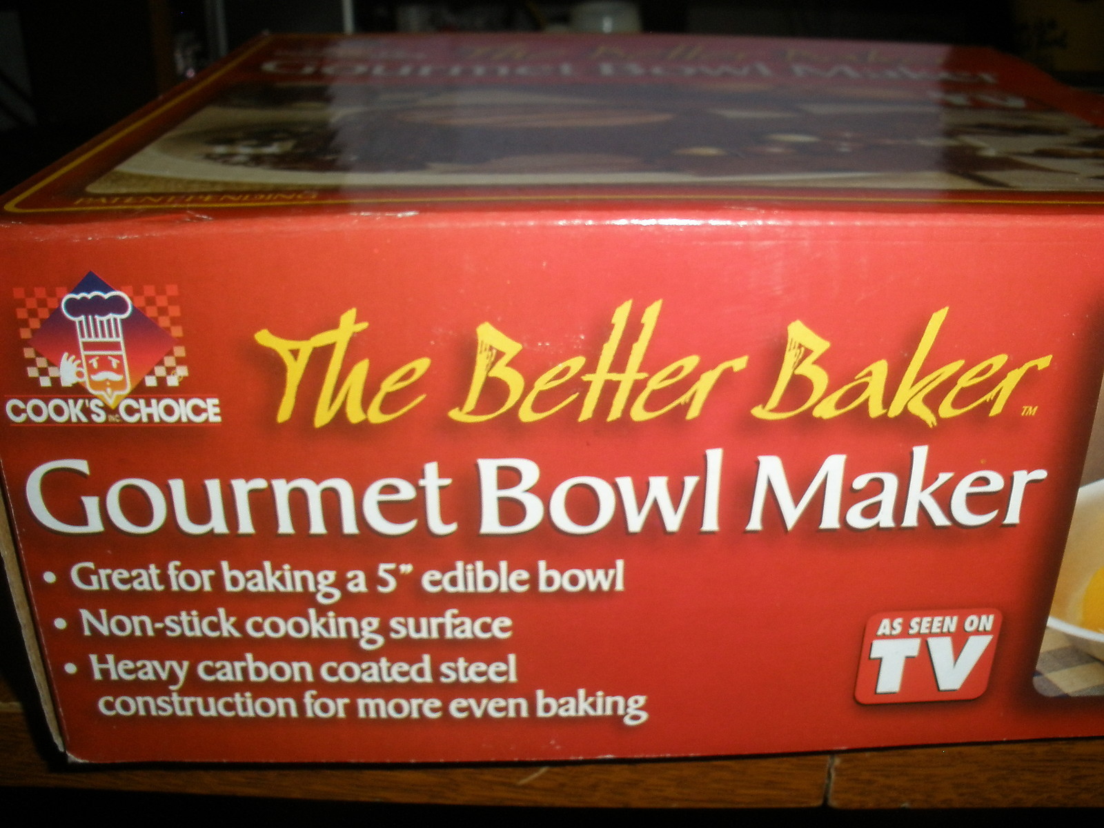 NEW Gourmet Bowl Maker BETTER BAKER As Seen on TV 3" Edible Cook Choice ...