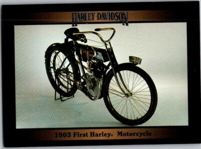 1992-93 Collect-A-Card Harley Davidson 1903 First Harley Motorcycle 2 ...