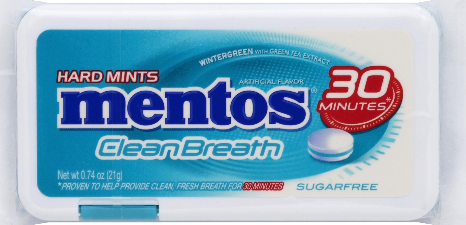 Mentos Clean Breath Hard Mints Wintergreen 0.74 Ounce Pack of 4 | eBay