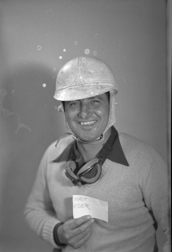 Walt Ader Headshot 1948 MOTOR RACING OLD PHOTO | eBay