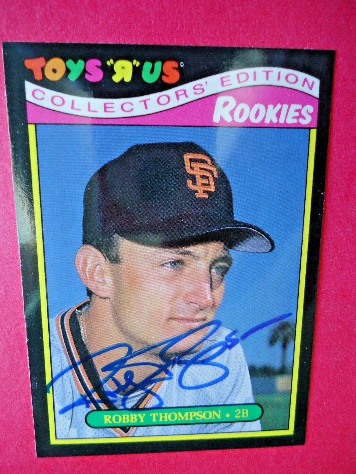 Robby Thompson - 1987 Toys R Us RC Autographed Baseball card # 30 ...