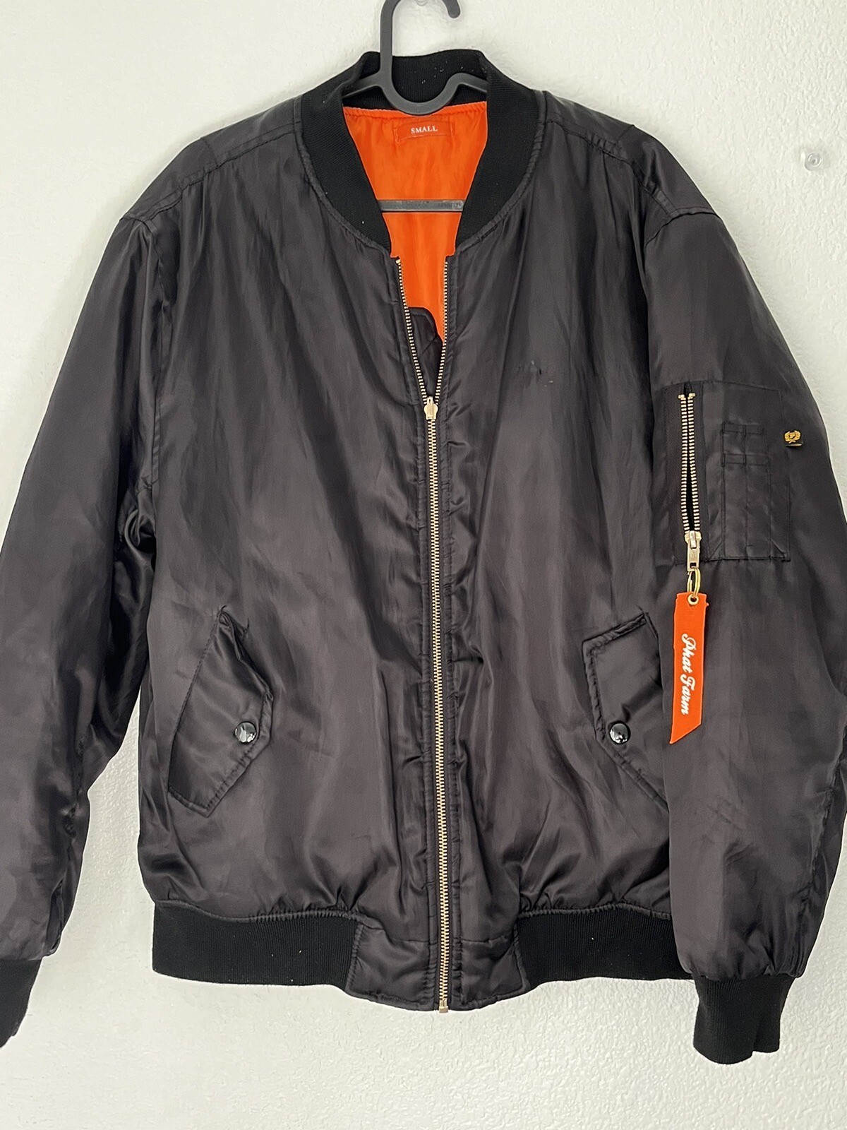 Vtg Phat Farm Reversible Bomber Streetwear Jacket Sz … - Gem