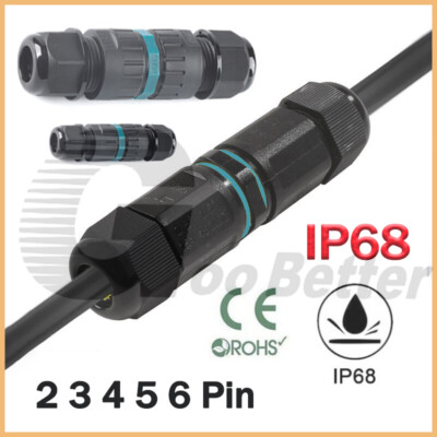 2 3 4 5 Pole Core Joint Outdoor IP68 Waterproof Electrical Cable Wire ...