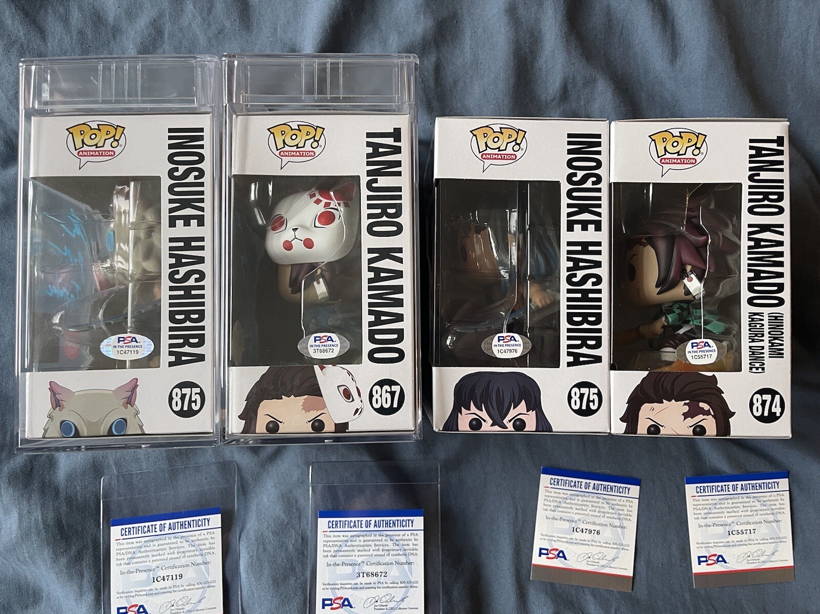 Funko Pop! Demon Slayer Inosuke Flocked Chase BRYCE PAPENBROOK Signed ...