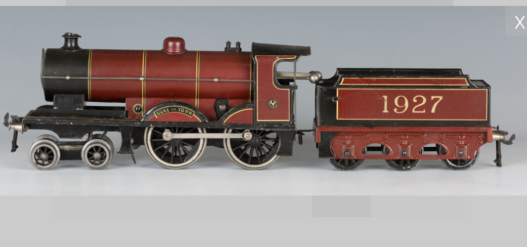 Transferts pour tender Basset Lowke Duke of York 1927 Train jouet tôle ...