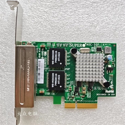 1pc SUPER AOC-SGP-I4 intel I350-T4 PCI-E network card | eBay