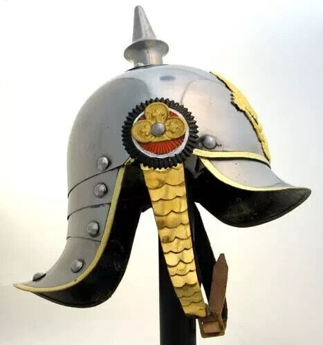 German Greek Prussian Metal Pickle Haube Helmet With Brass Eagle Batch ...