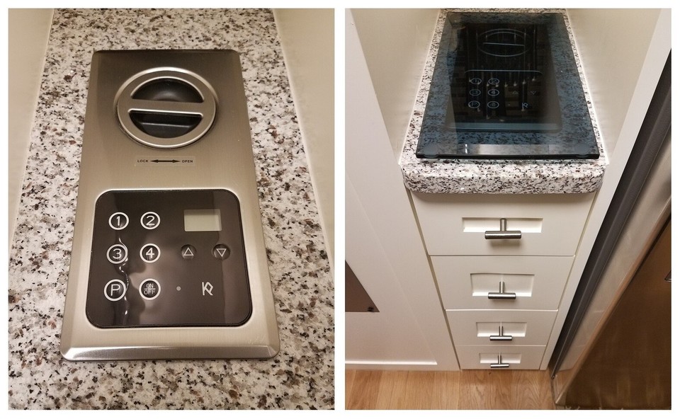 In-Built in-counter blender (Food Center) w/1000W Drop in under counter ...