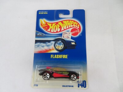 Hot Wheels Blue Card Collector Flashfire Black Pink 140 | eBay