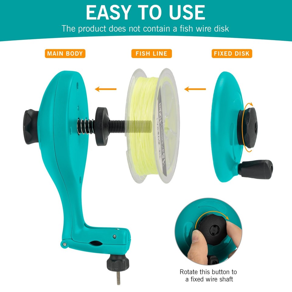 Fishing Line Spooler, Adjustable Fishing Line Winder, Portable Fishing ...