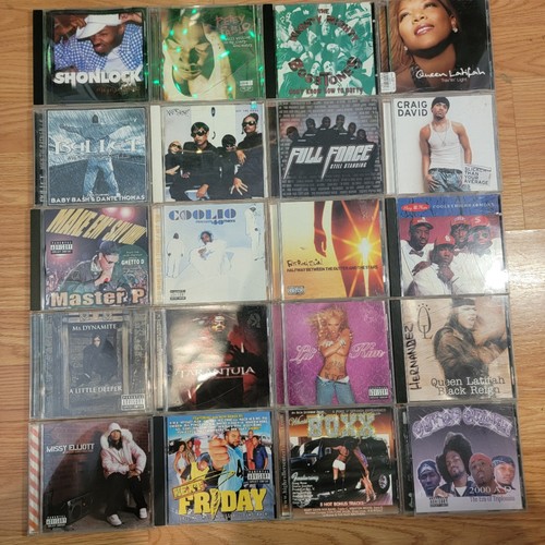 Hip Hop Rap CD Lot OutKast 2Pac Master P Missy Elliott Coolio Lot of 20 ...