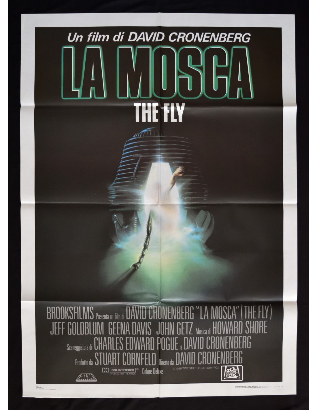 Manifesto La Mosca The Fly David Cronenberg Goldblum Davis Getz A447 | eBay