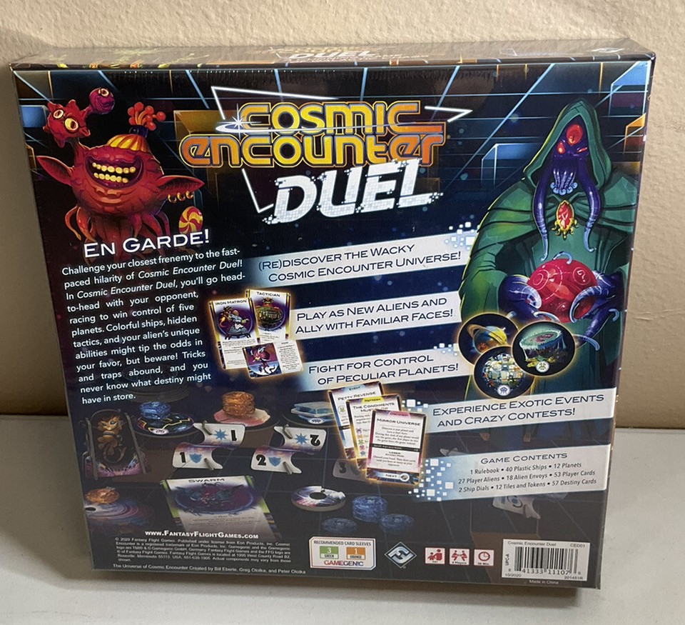 Board Game - Cosmic Encounter Duel Galactic Chaos Frank Brooks Complete ...