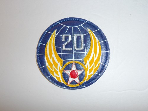b1068 WW 2 US Army 20th Air Force patch leather R13B | eBay