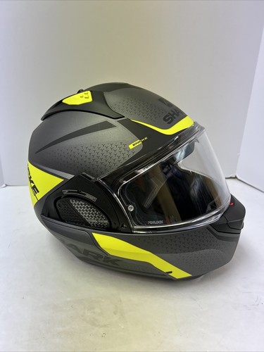 Shark EVO GT ENCKE Helmet Matte Grey/Yellow/Black Medium | eBay
